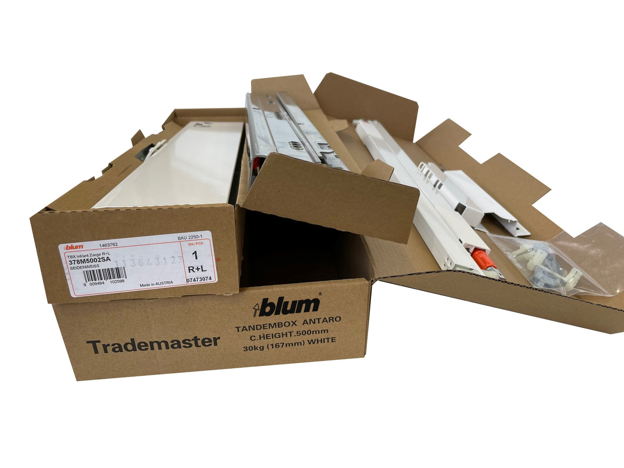 Blum Tandembox Antaro Kit C Height 167mm – White 500mm Depth
