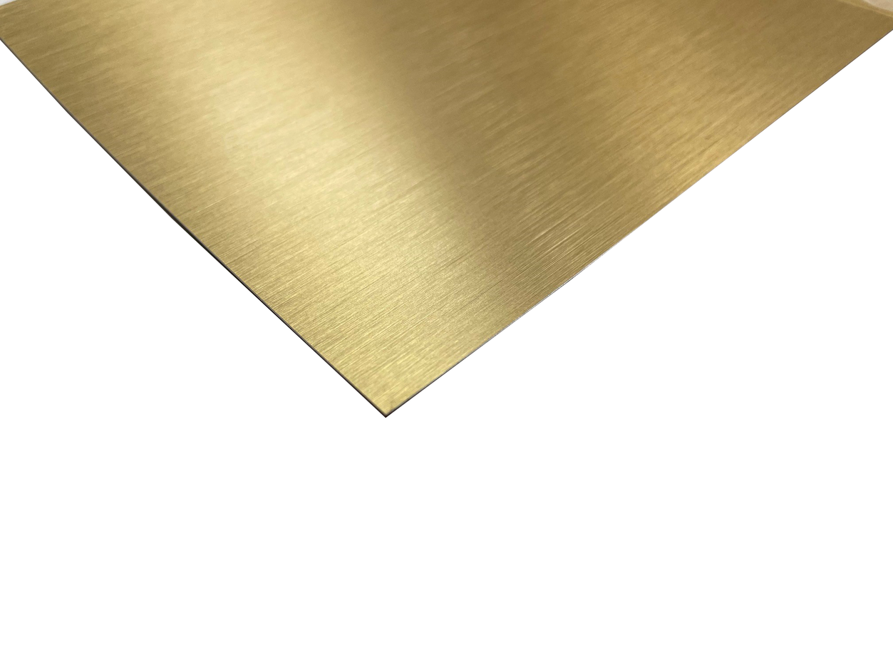 Brushed Gold 715118 Metal Laminate by Dekodur - 3050x1220mm