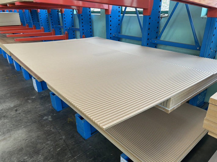 Half Round Bending Panel 2400x1200x9mm - Raw MR MDF