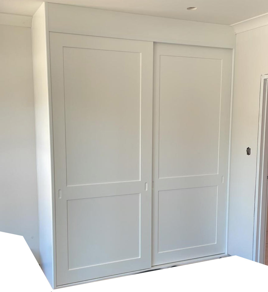 Polyurethane Painted Routered Design Wardrobe Sliding Doors Up To 2400