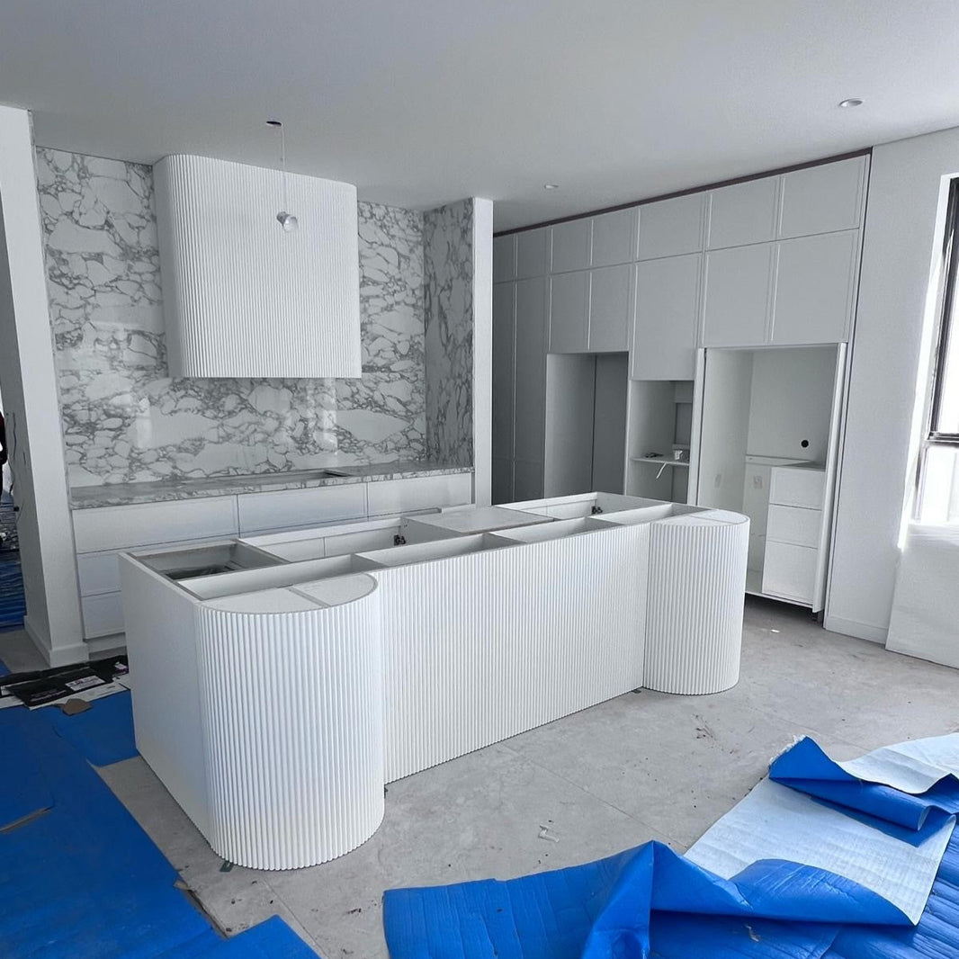 Half Round Bending Panel 2400x1200x9mm - Raw MR MDF