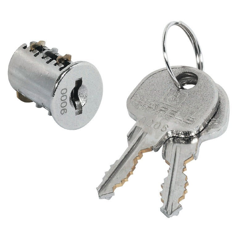 Round Cabinet Door Lock keyed Alike - By Hafele