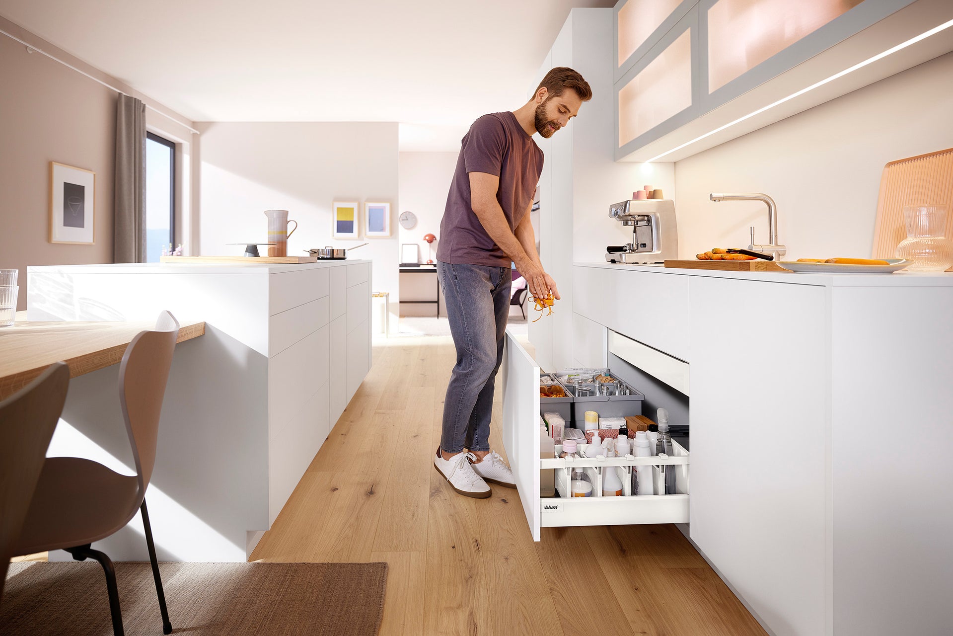 Blum Tandembox Antaro Kit D Height 199mm – White 500mm Depth